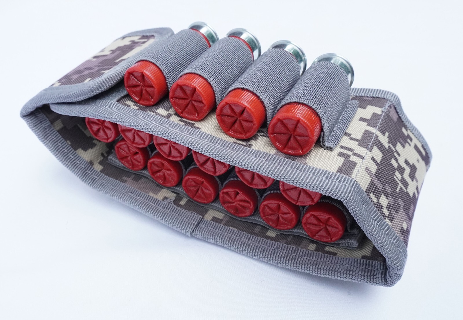 16 Round Shotgun Shell Pouch MOLLE Ammo Cartridge Utility Carrier ...