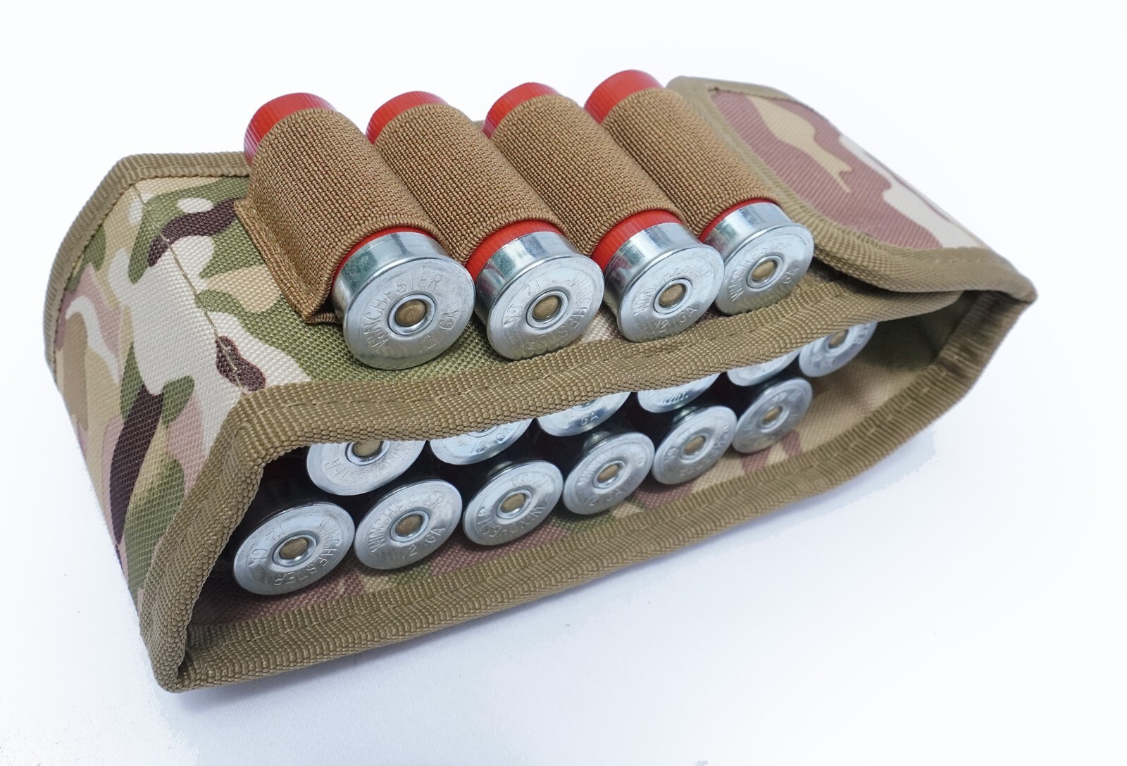 16 Round Shotgun Shell Pouch MOLLE Ammo Cartridge Utility Carrier ...