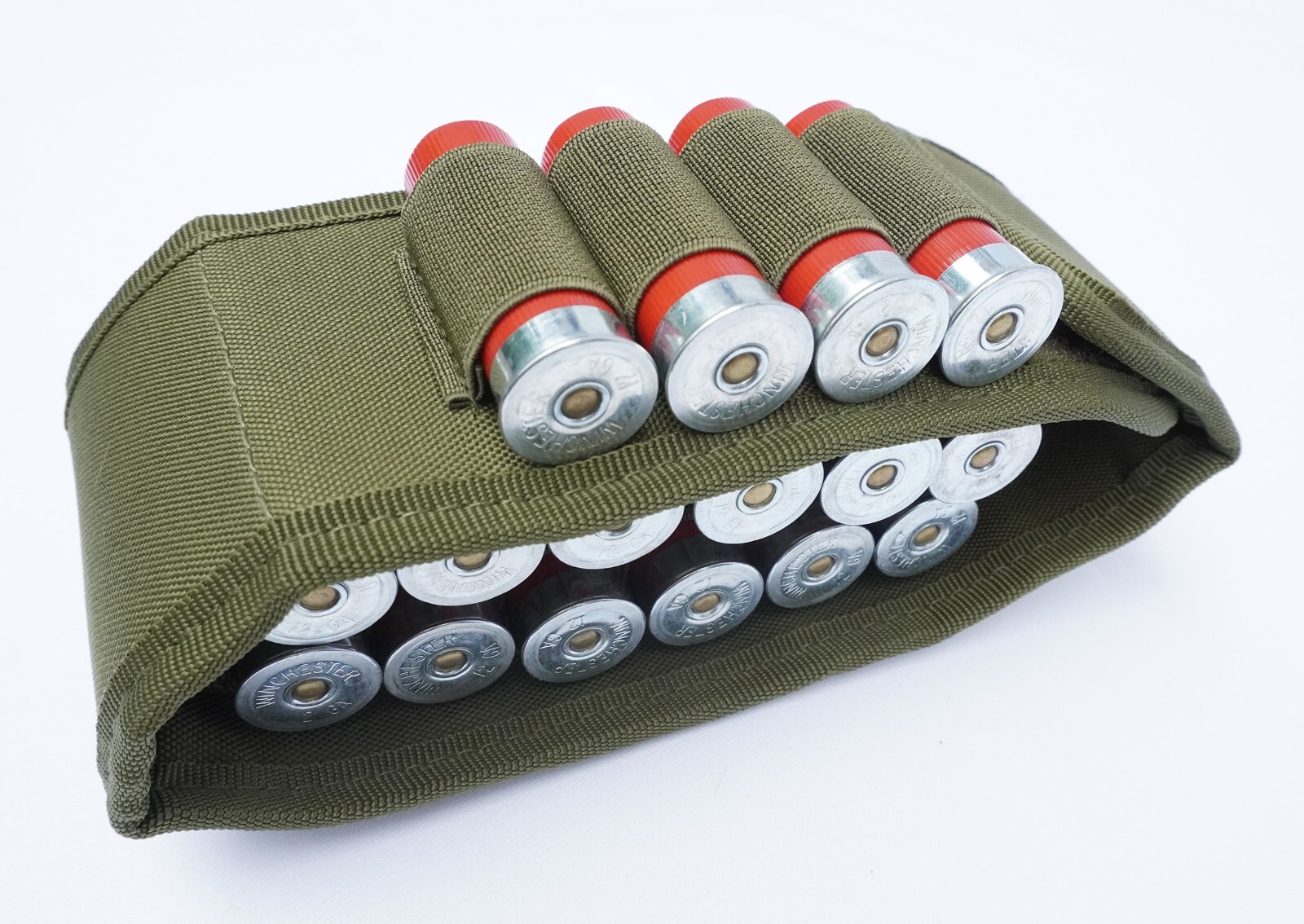 16 Round Shotgun Shell Pouch MOLLE Ammo Cartridge Utility Carrier ...