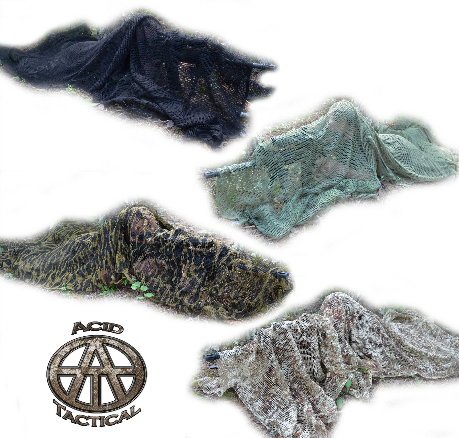 COMBO PACK - Sniper Rifle and Body Camouflage Veil Set - Acid Tactical ...