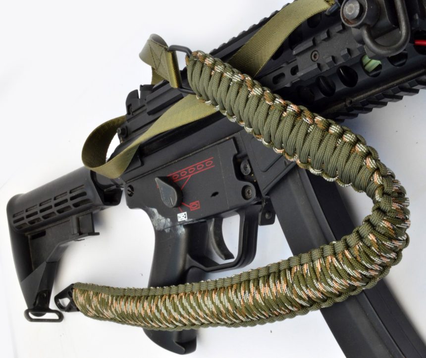 GREEN / MULTICAM - 2 Point Paracord Rifle or Shotgun Sling - Acid ...