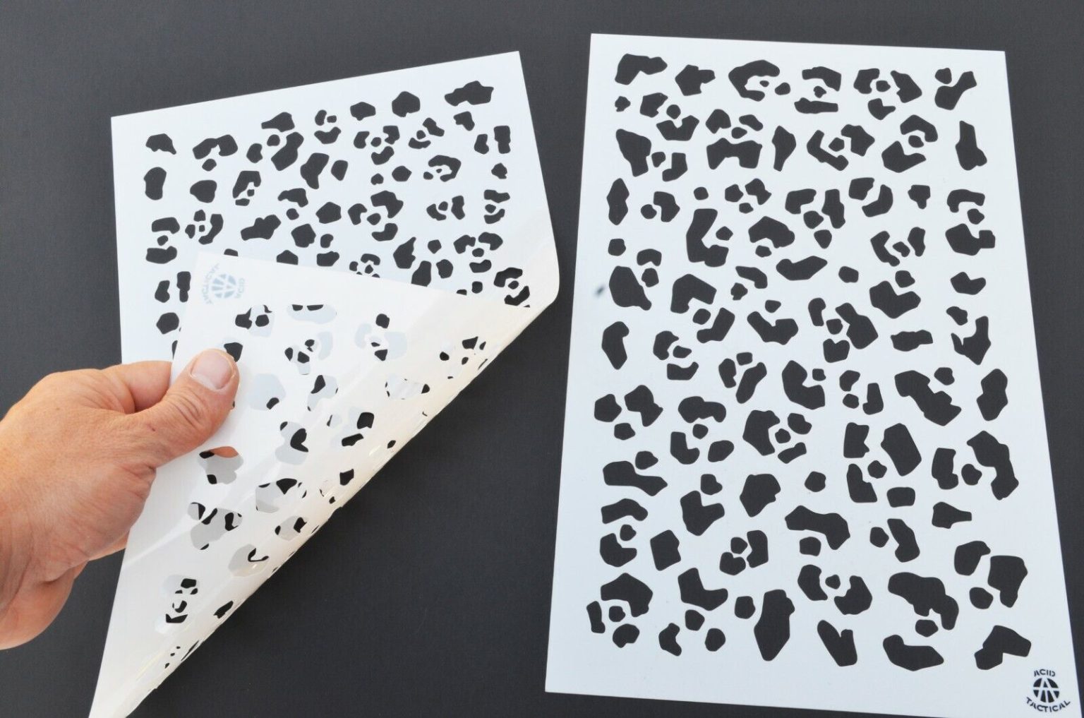 LEOPARD PRINT – Camouflage Stencils Spray Paint Through – MYLAR 2 PACK ...